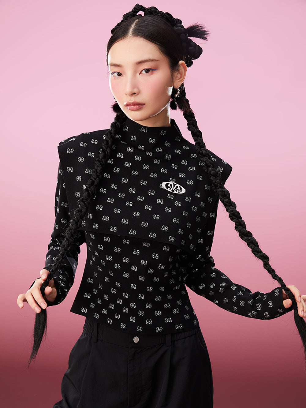 MUKZIN Two-piece Knitted Ironed Diamond Bottoming Undershirt