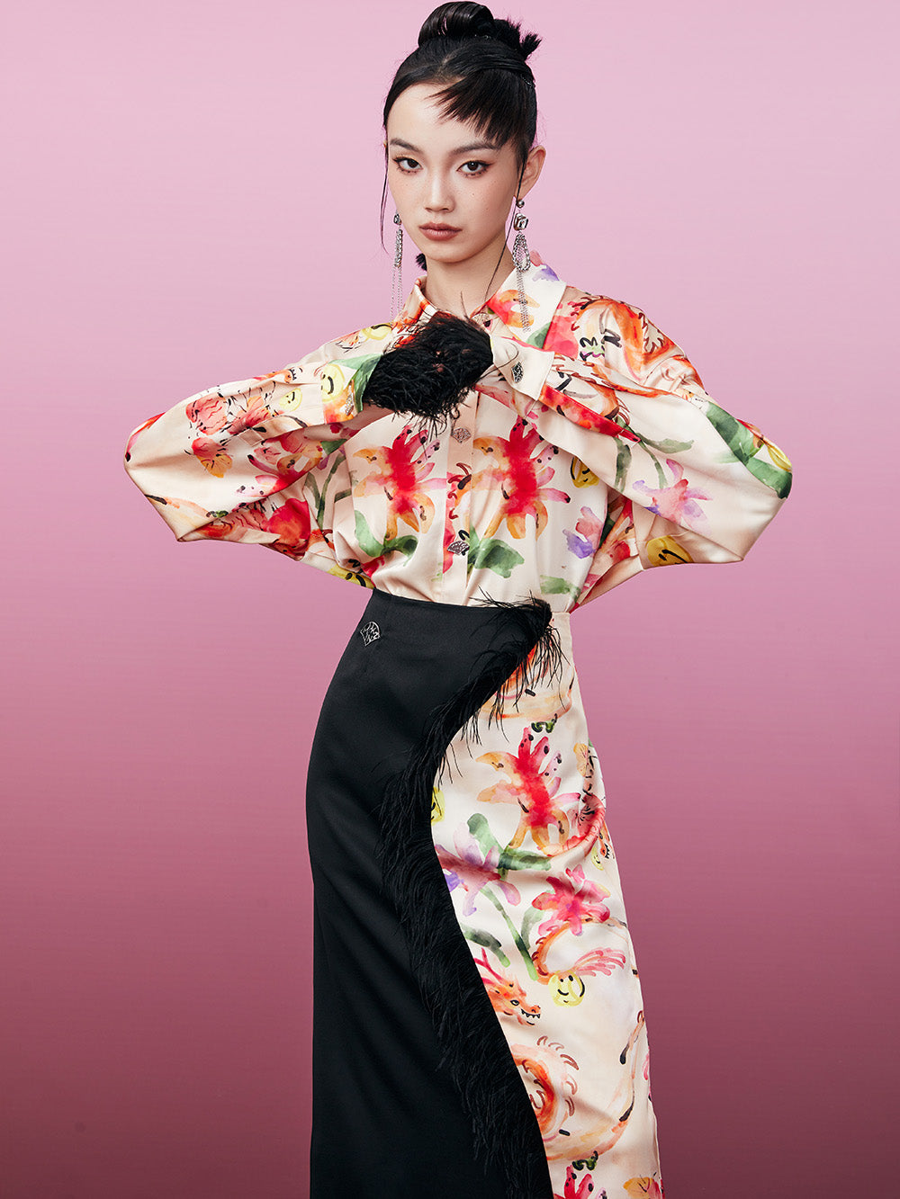 MUKZIN Classic Printed Loose Original Vintage Shirt