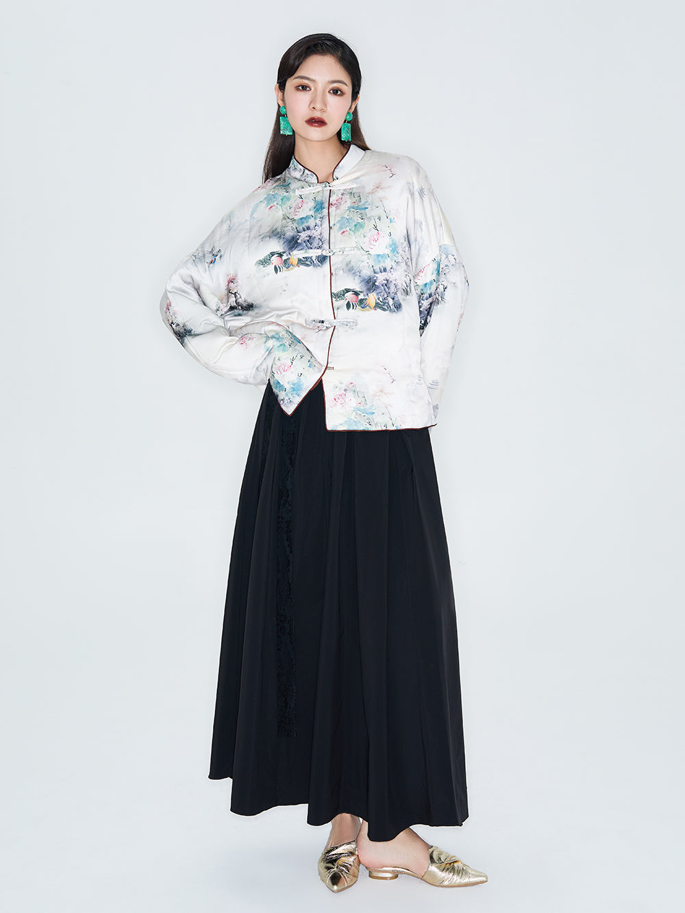 MUKZIN Linglong New Chinese-Style Two-way Wear Improved Tang Suit Cott
